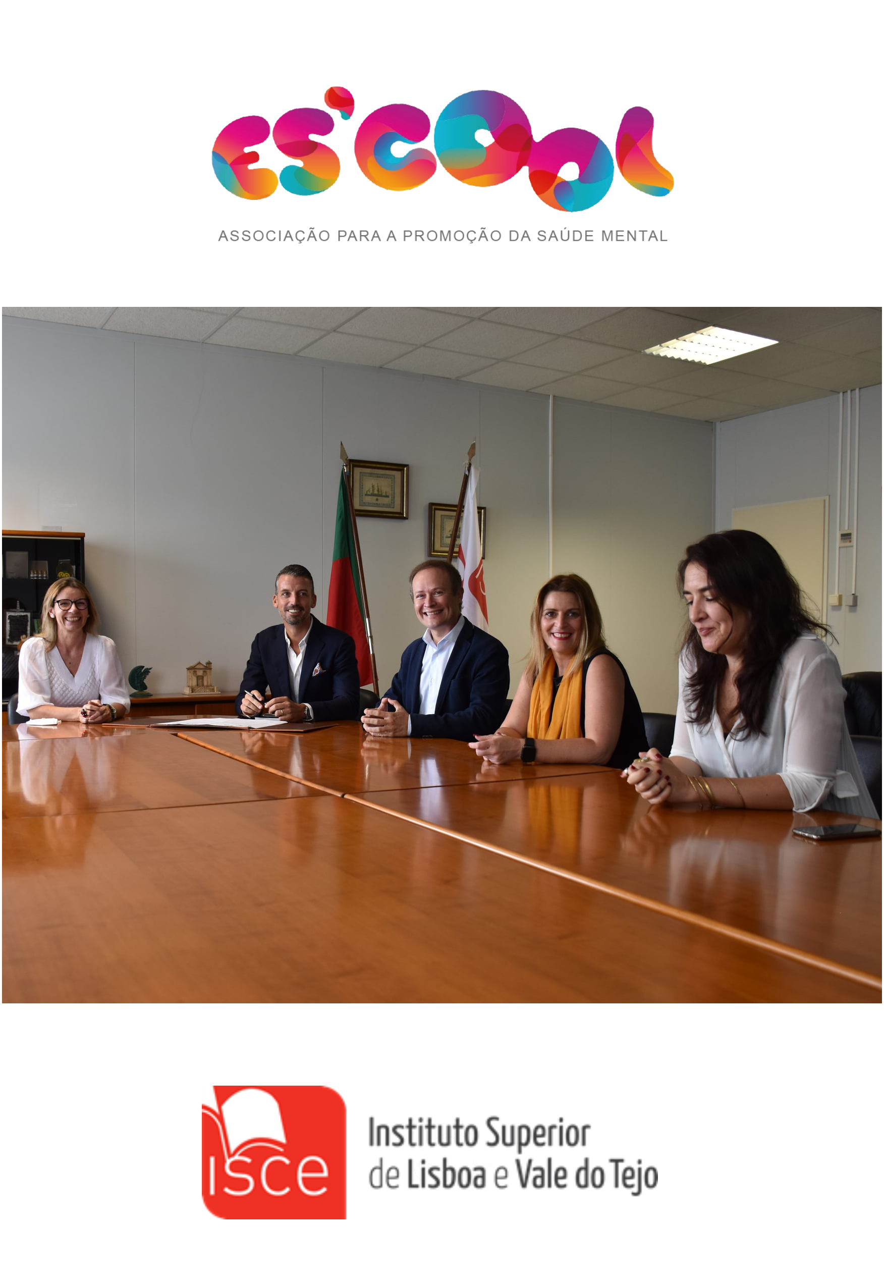 ISCE e ES'COOL formalizam protocolo de cooperação